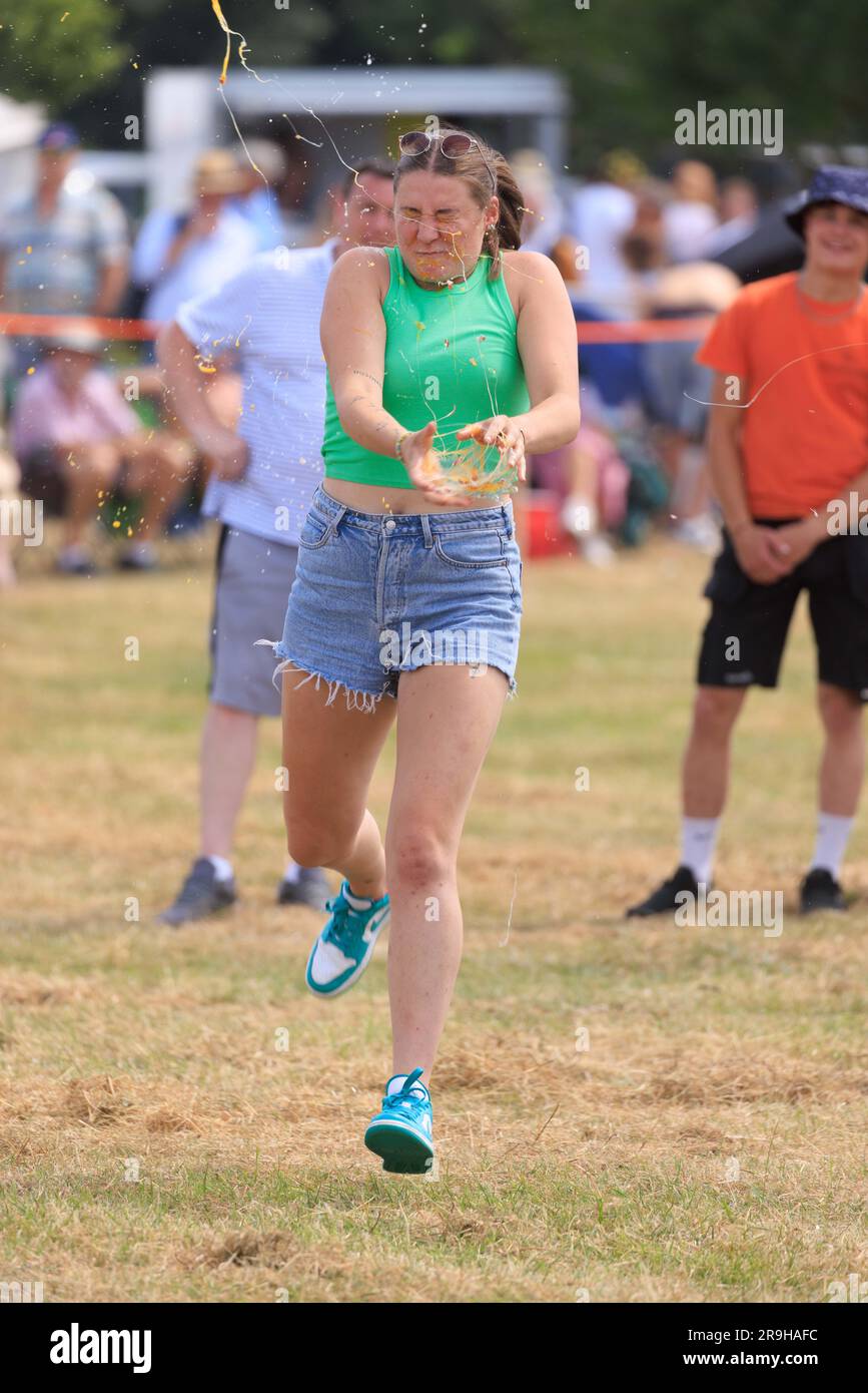Swaton, Lincolnshire , England - June 25th 2023 The World Egg Throwing ...