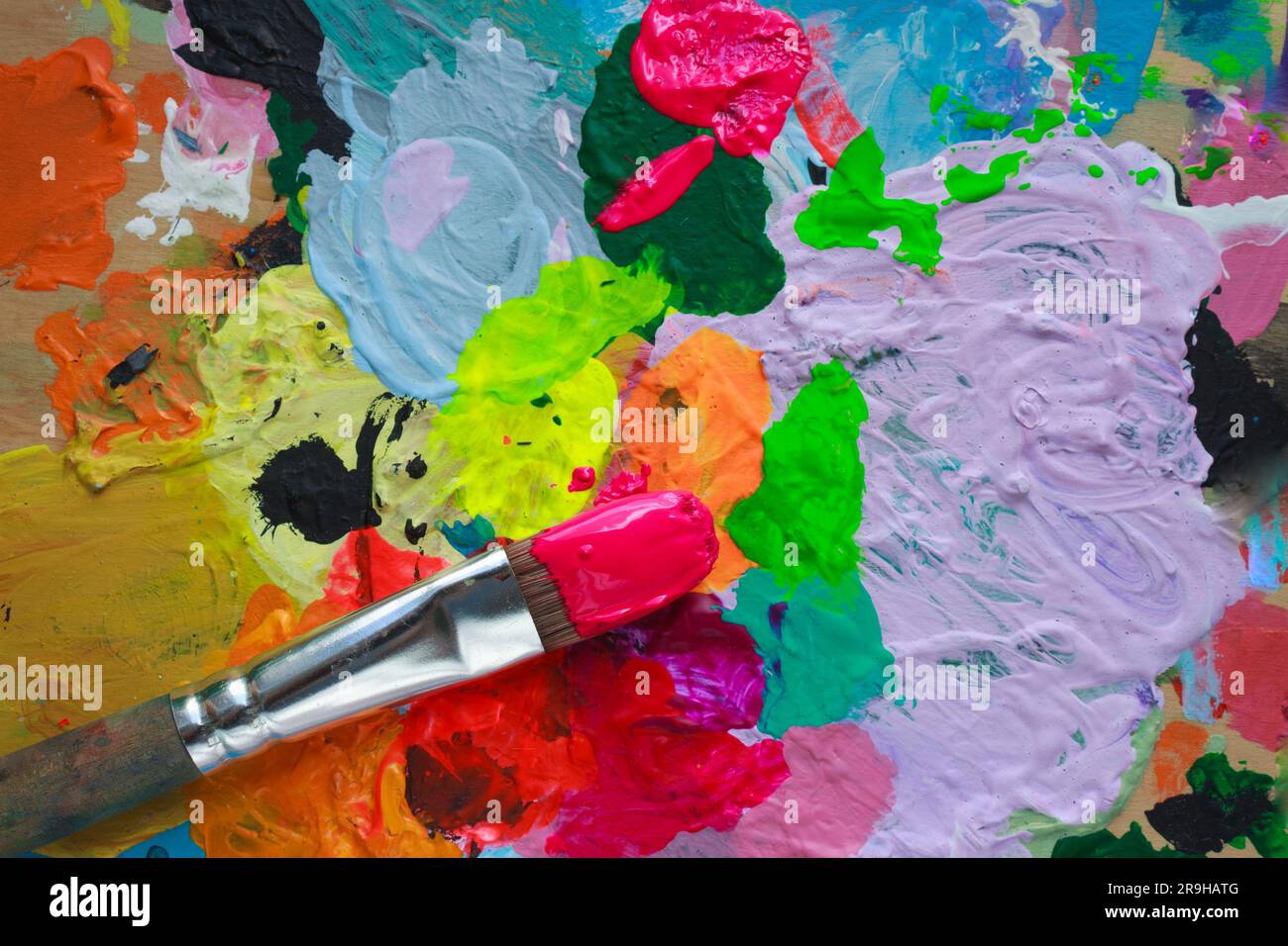 Artist s Workshop Background From A Palette And Brushes For Drawing artist-s-workshop-background-from-a-palette-and-brushes-for-drawing