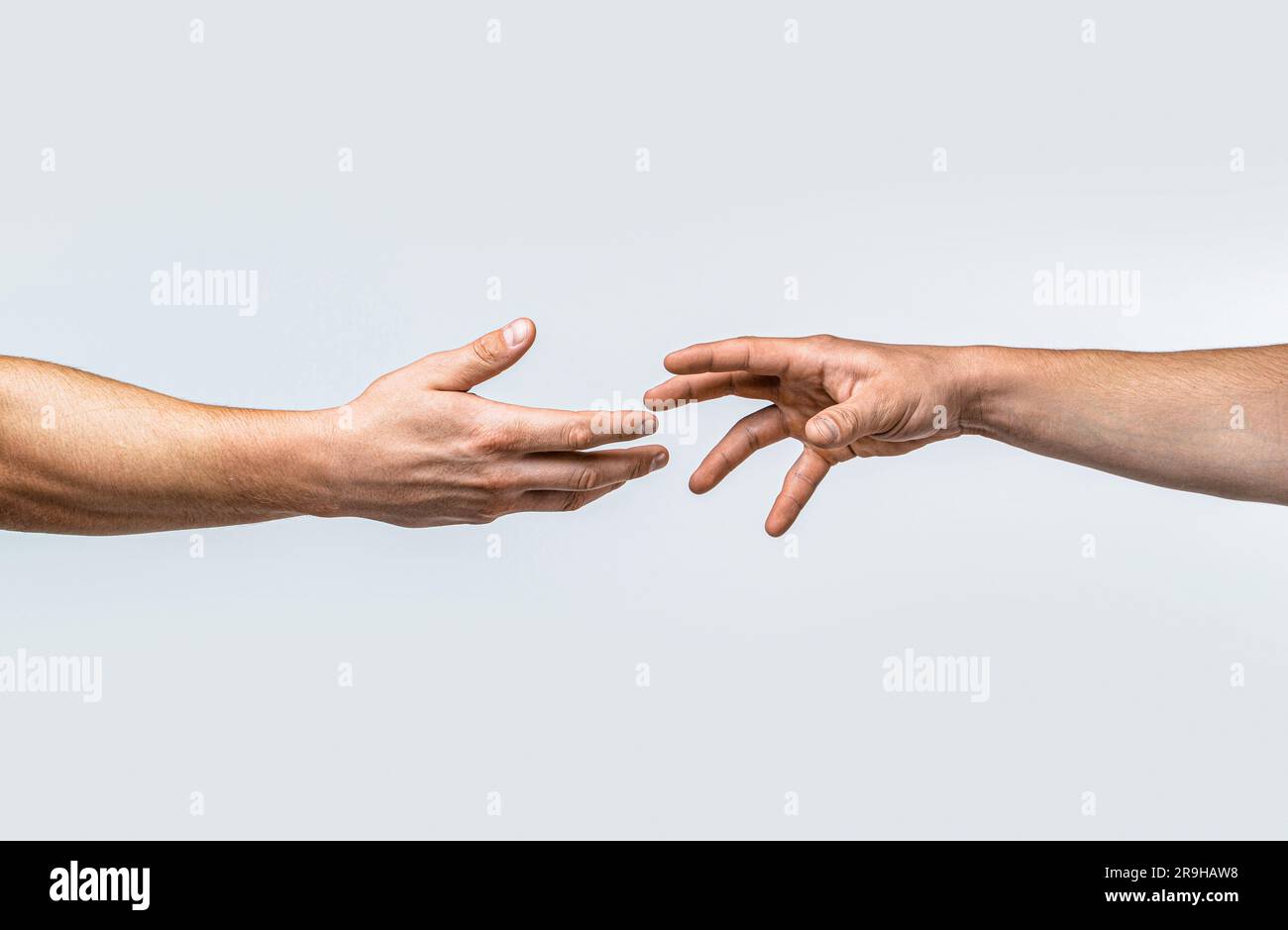 Closeup hand stretch. Helping hand outstretched, isolated arm ...