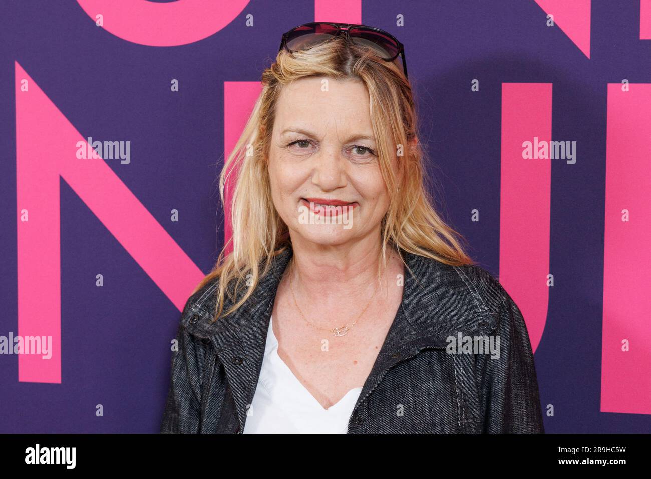 Fabienne Babe lors de la premiere du film Une Nuit organisee au Pathe ...