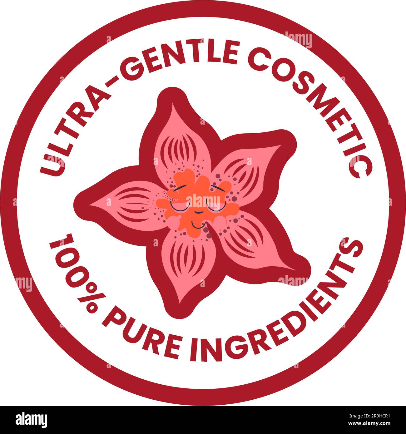 Ultra gentle cosmetics, pure ingredients vector Stock Vector Image ...
