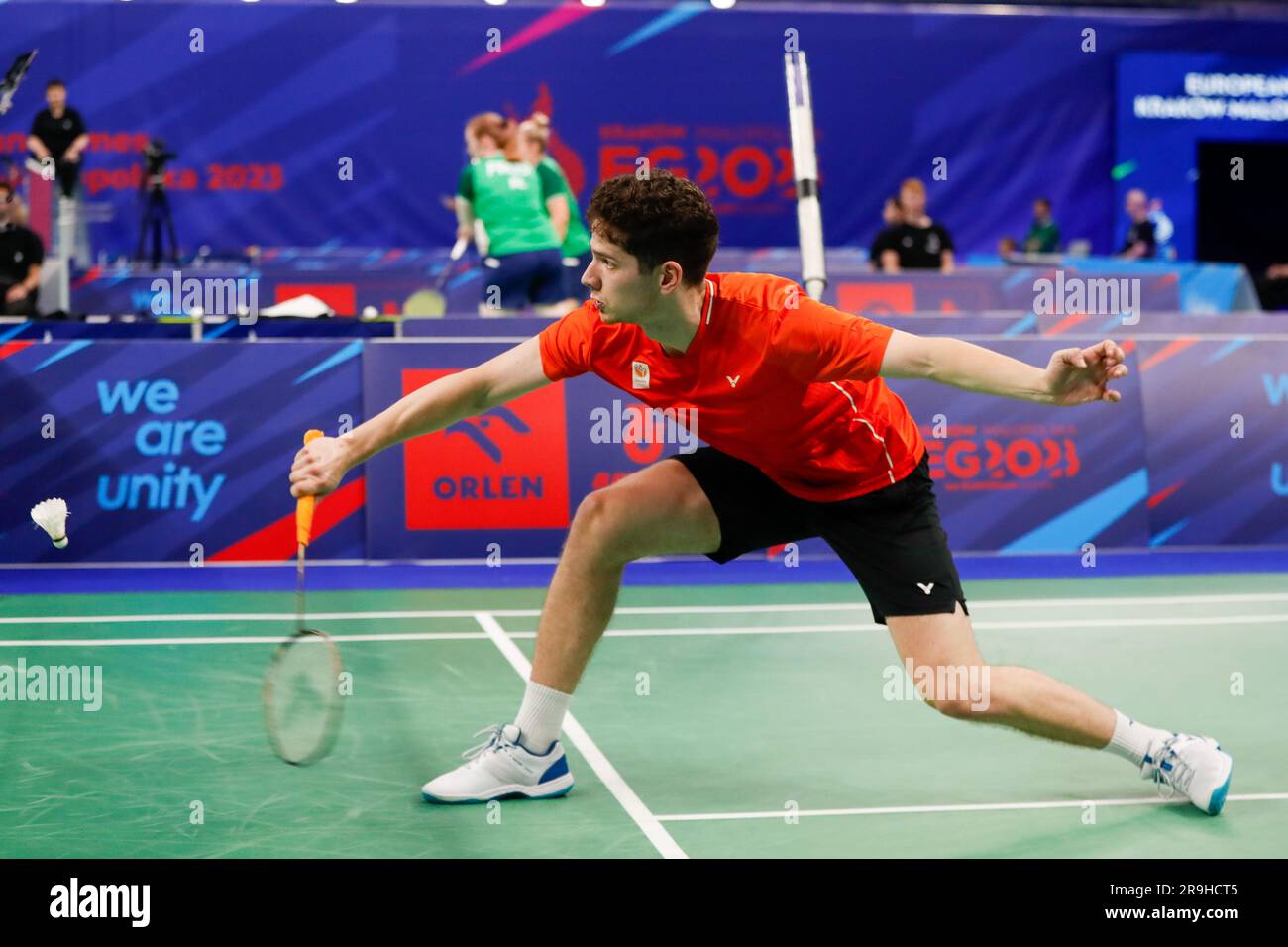 Badminton mens doubles group play stage hi-res stock photography and ...