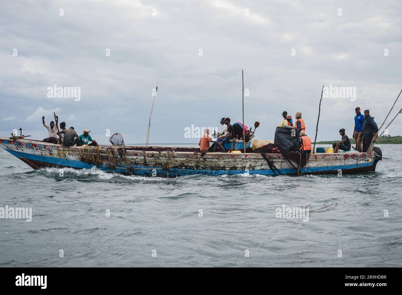 Nairobi. 22nd June, 2023. Fishermen fish in Kwale, Kenya on June 22 ...