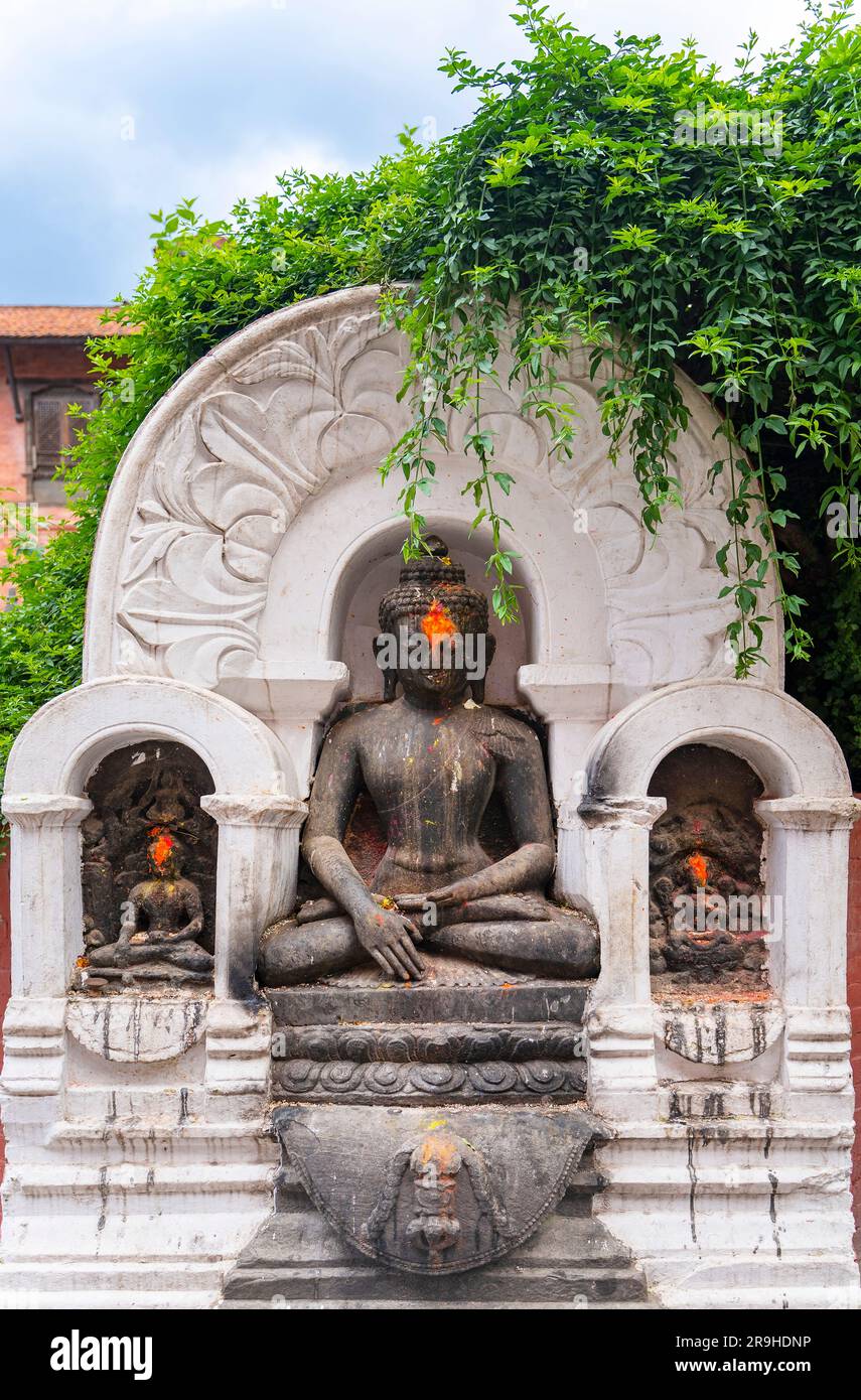 Buddha statue in Kathmandu, Nepal Stock Photo - Alamy
