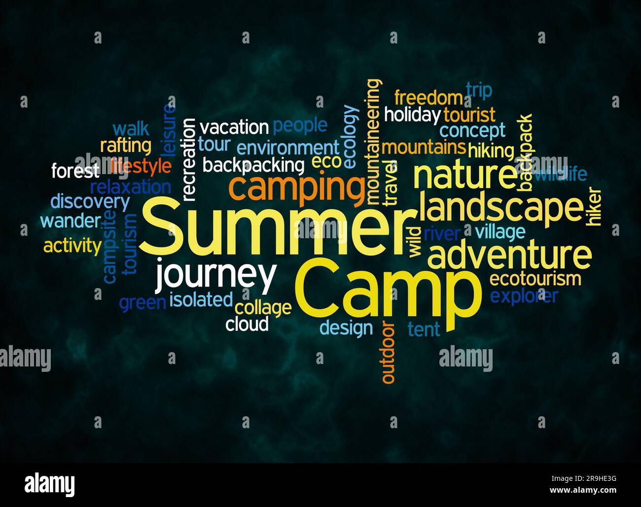 Word Cloud with SUMMER CAMP concept create with text only Stock Photo ...