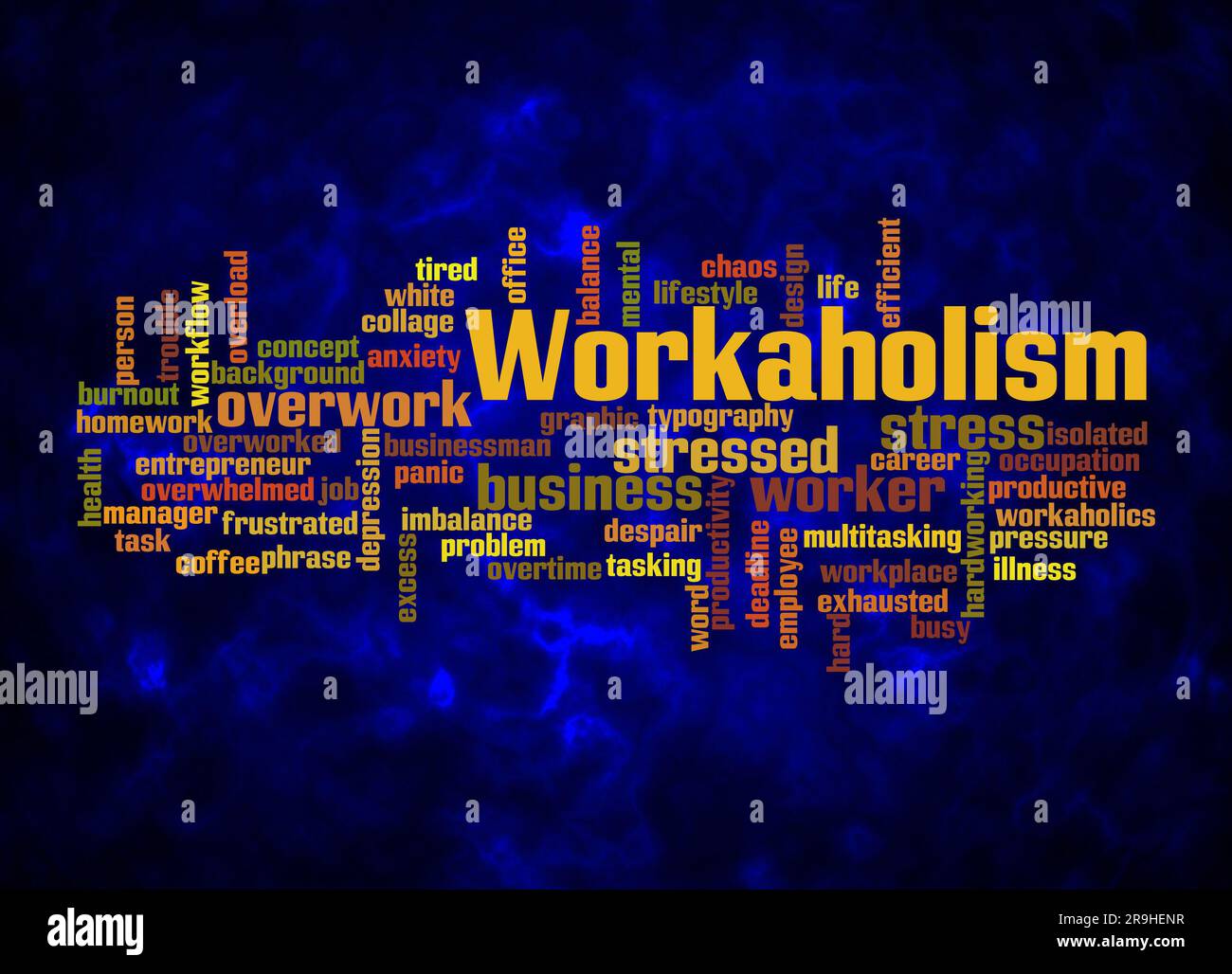 Word Cloud with WORKAHOLISM concept create with text only Stock Photo ...