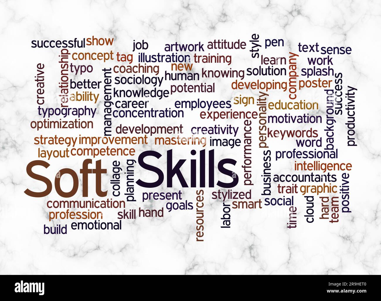 Word Cloud with SOFT SKILLS concept create with text only Stock Photo ...
