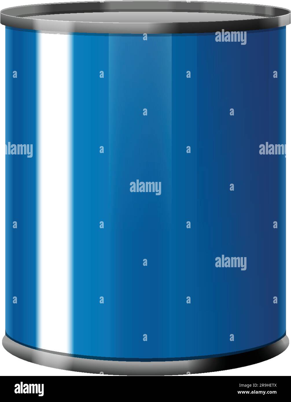 Blank Tin Can Template for Label Design illustration Stock Vector Image ...