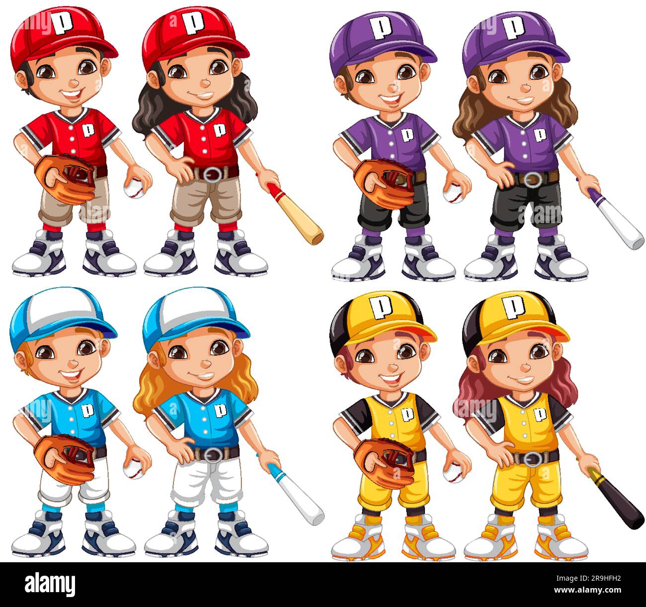 Baseball player cartoon character illustration Stock Vector Image & Art - Alamy