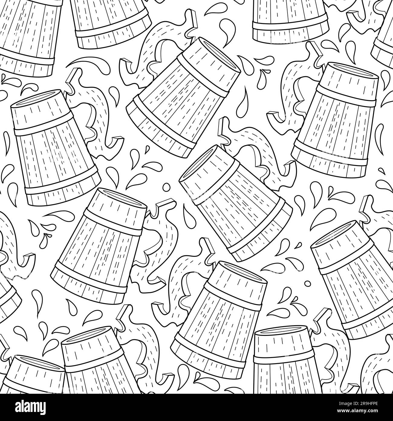 Vector line art seamless pattern alcohol glasses Stock Vector Image ...
