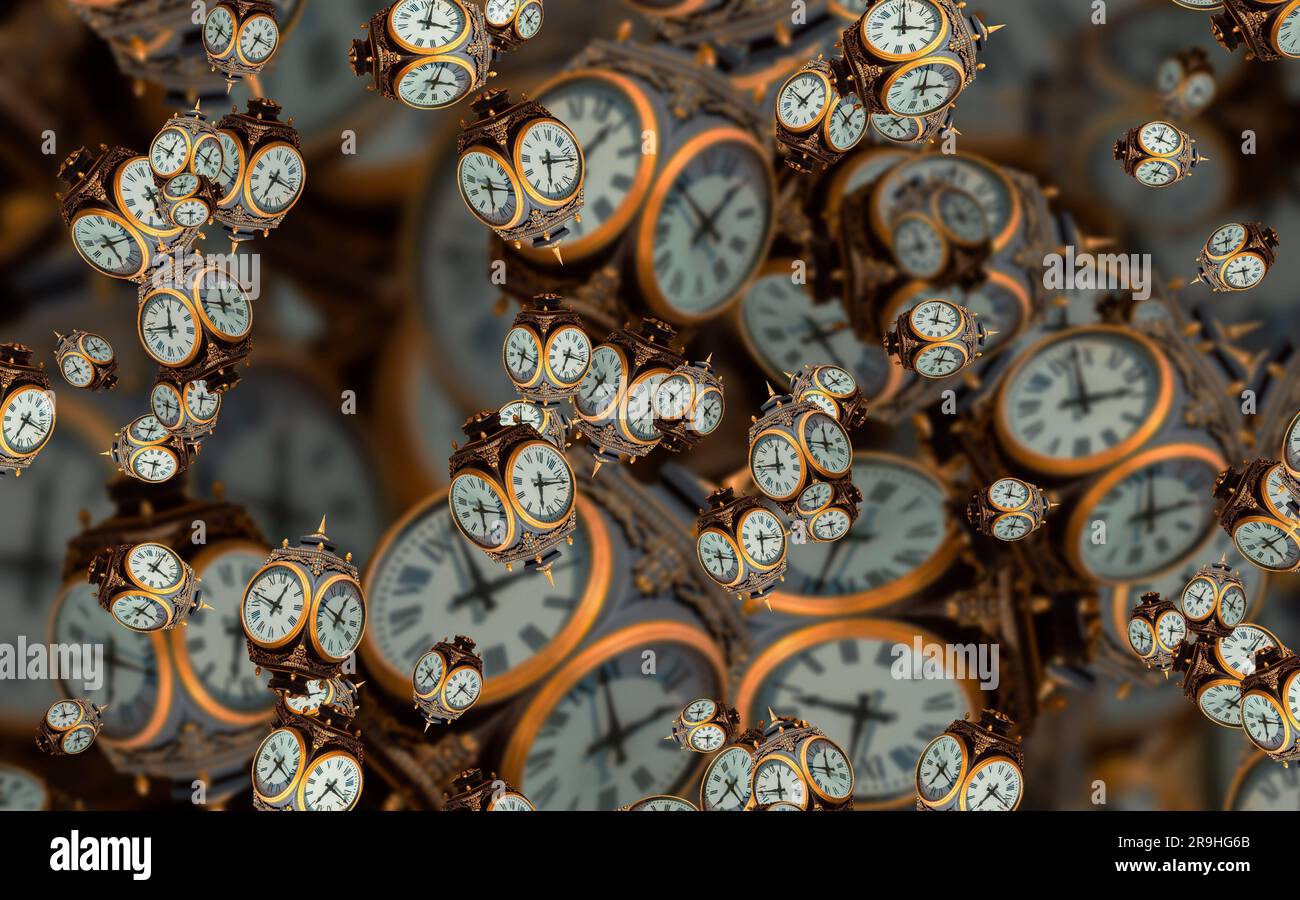 Large set of vintage clock faces. Texture of time, Elegant collection ...