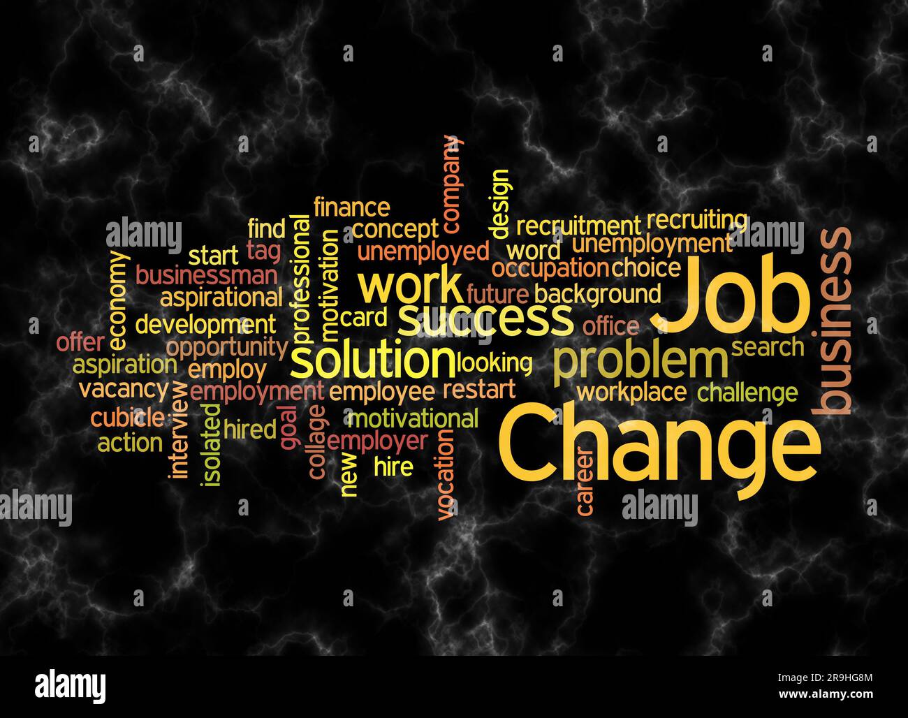Word Cloud with JOB CHANGE concept create with text only Stock Photo ...