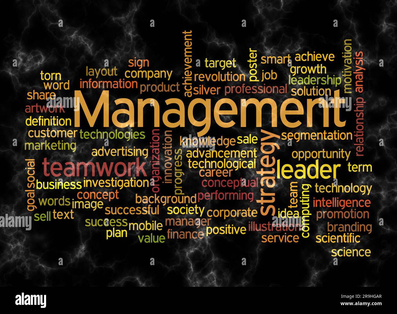 Word Cloud with MANAGEMENT concept create with text only Stock Photo ...