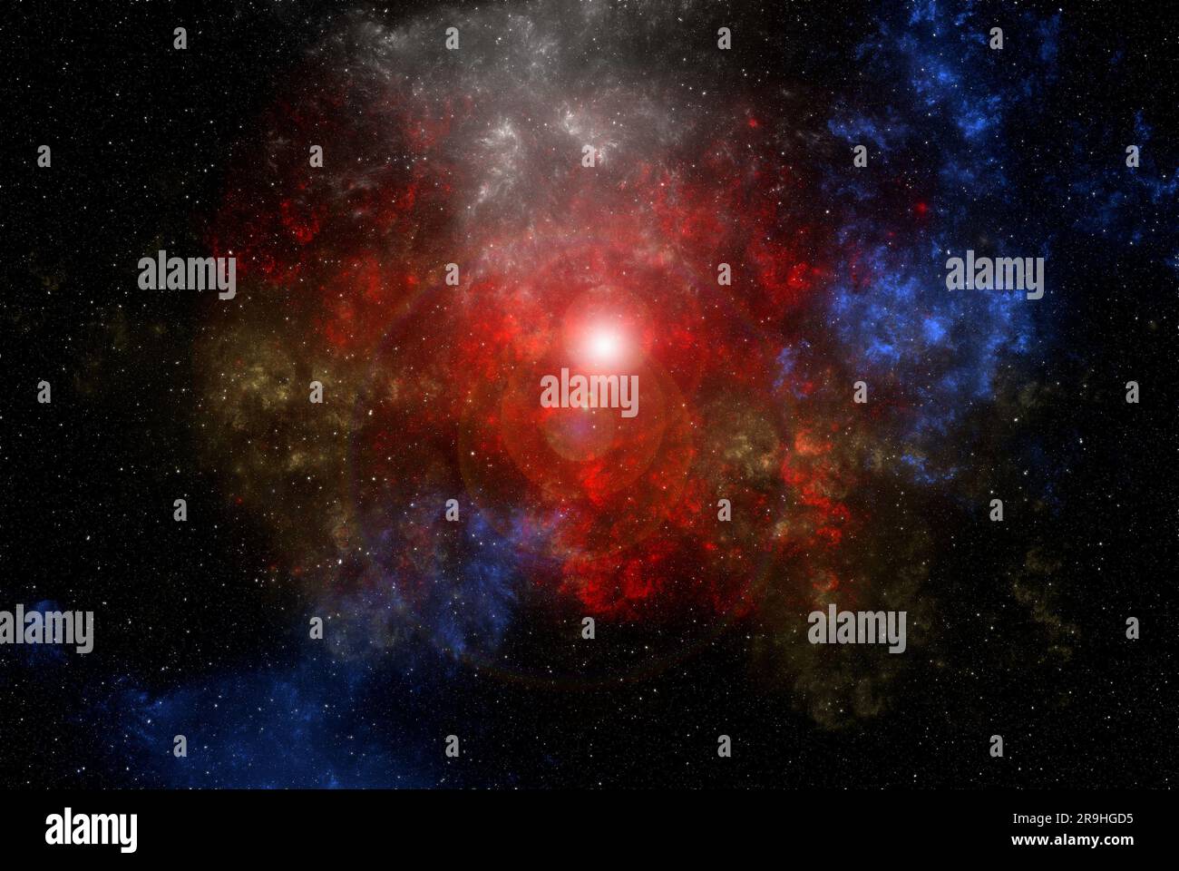 Space background with stardust and shining stars. Realistic cosmos and ...