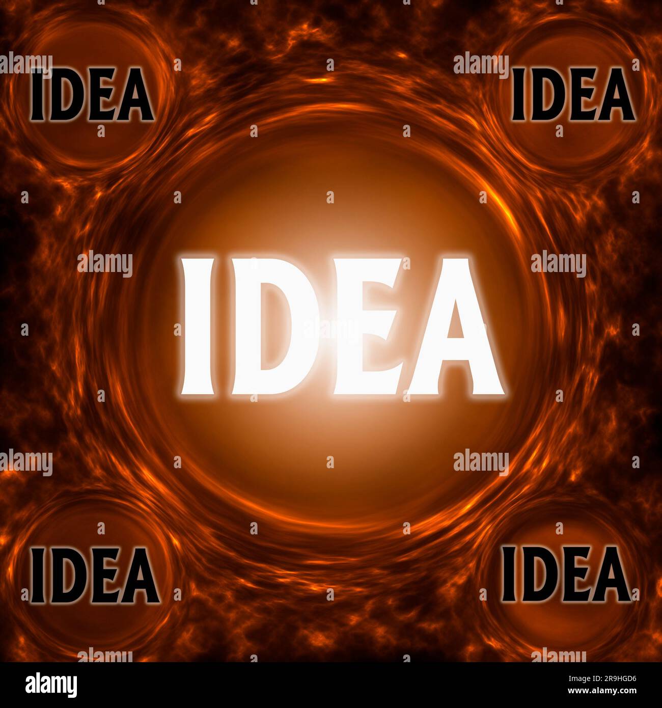 Abstract background with idea concept. Thinking, Success and Creativity ...