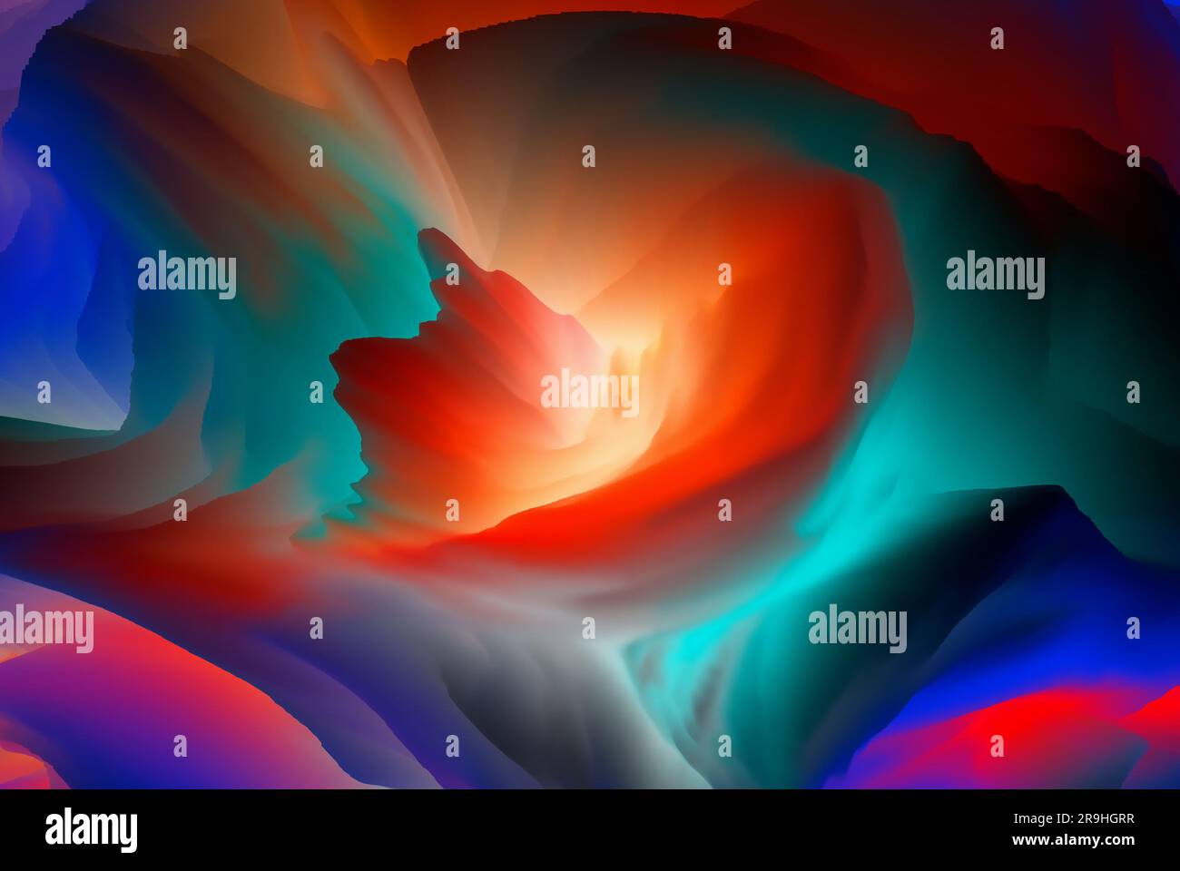 Abstract mountains, surreal background, realistic texture of the ...