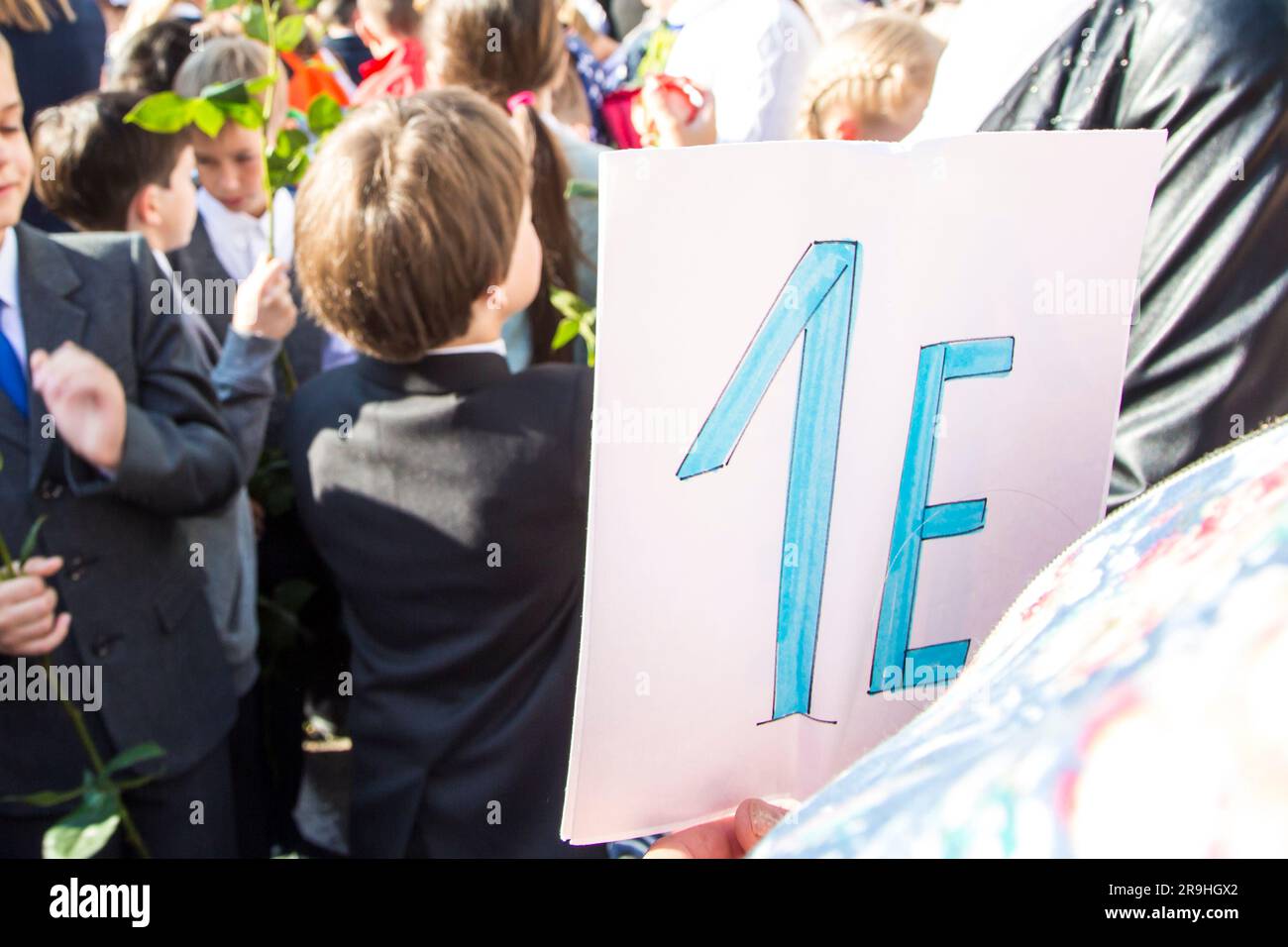 Back to school 1 September objects and elements for school Stock Photo ...