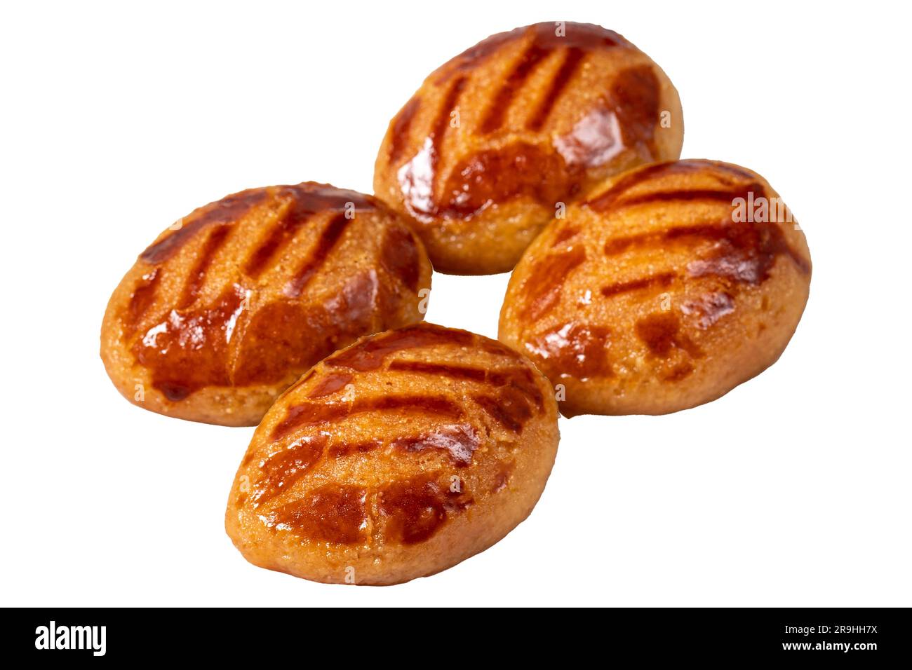 Sekerpare dessert isolated on white background. Sekerpare tatlisi with ...