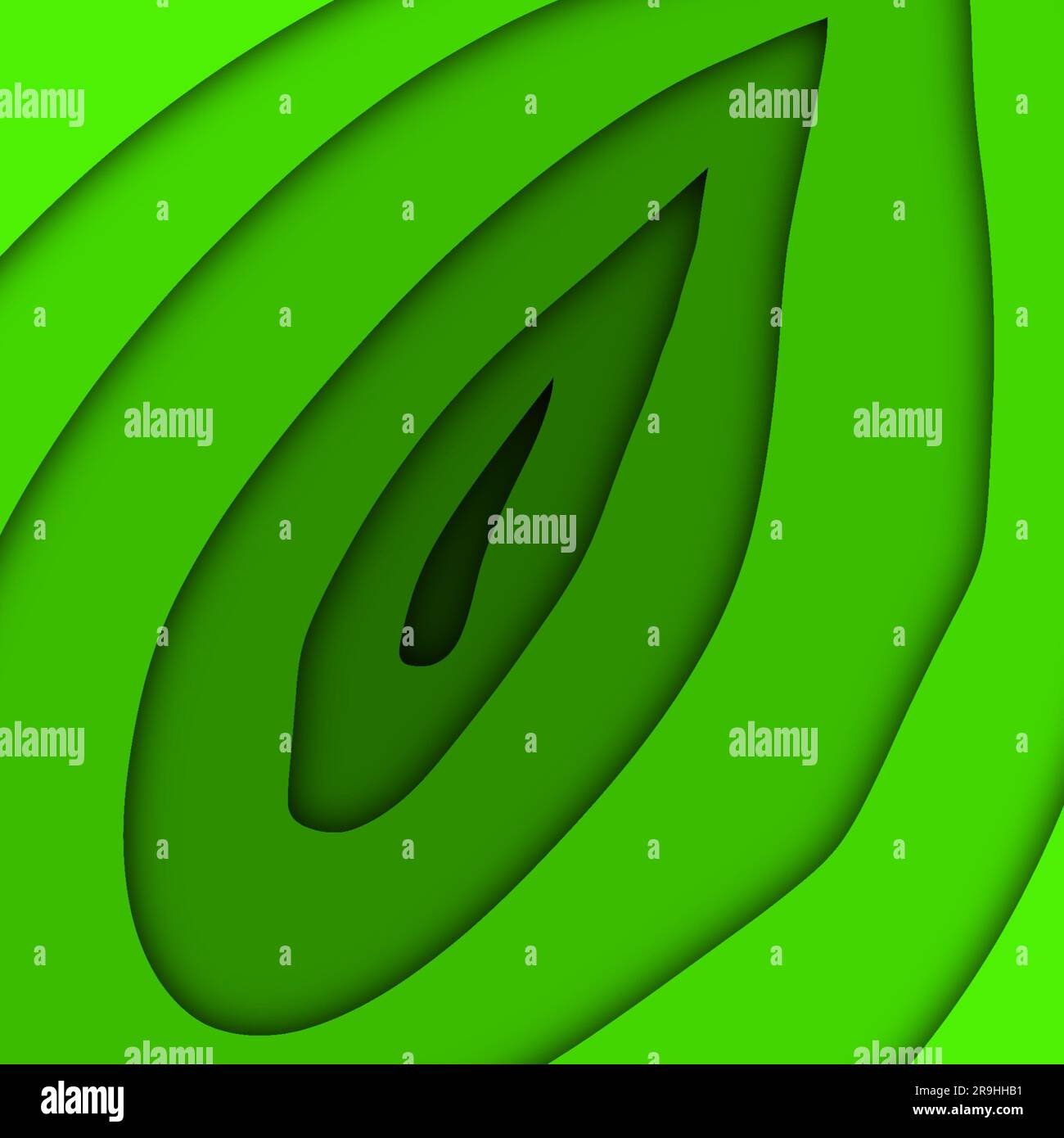 Spiral Swirl paper cut style background Stock Photo - Alamy