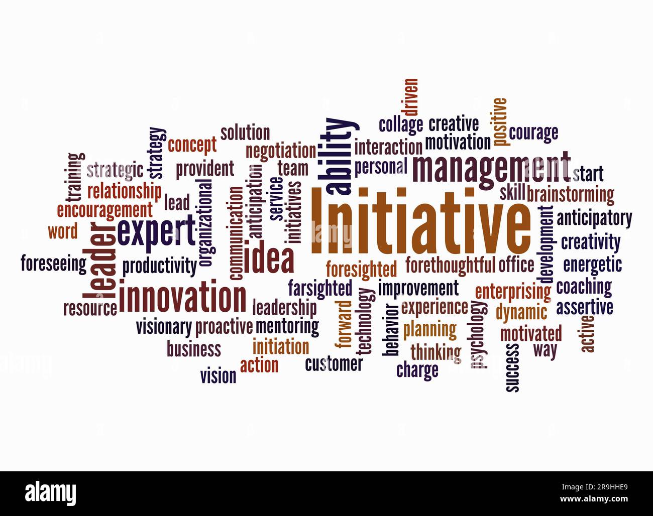 Word Cloud with INITIATIVE concept create with text only Stock Photo ...