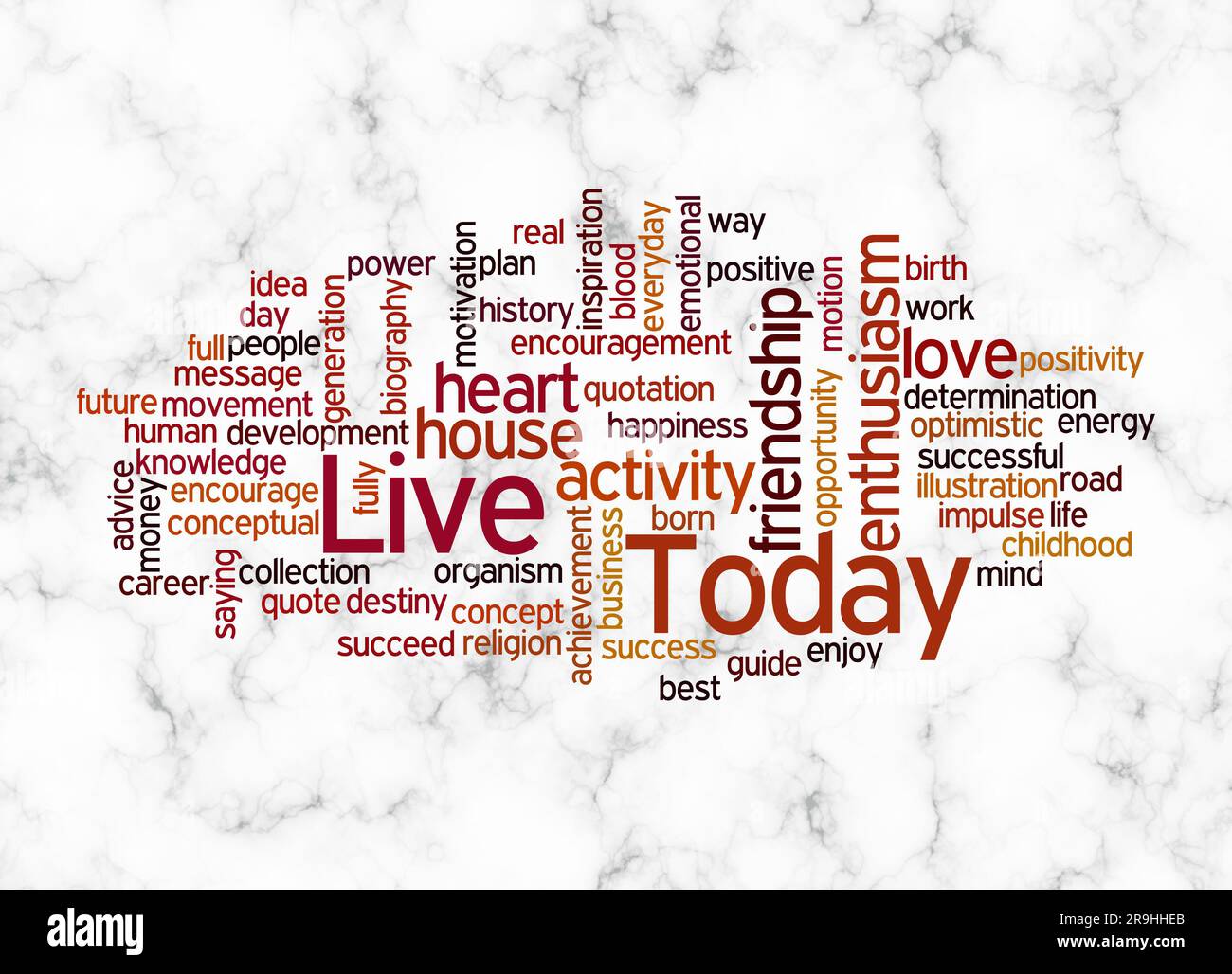 Word Cloud with LIVE TODAY concept create with text only Stock Photo ...