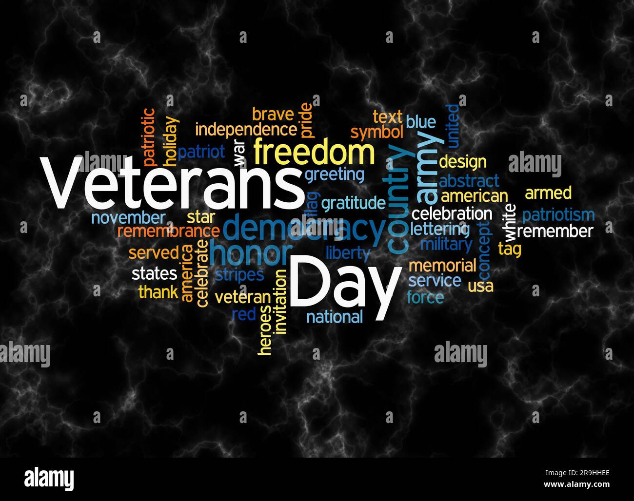 Word Cloud with VETERANS DAY concept create with text only Stock Photo ...