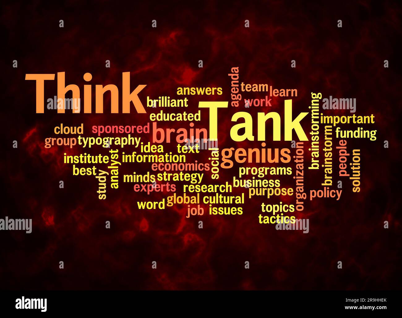 Word Cloud with THINK TANK concept create with text only Stock Photo ...