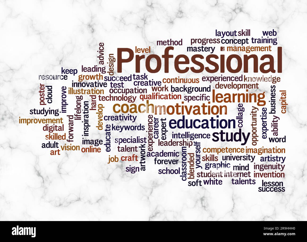 Word Cloud with PROFESSIONAL concept create with text only Stock Photo ...
