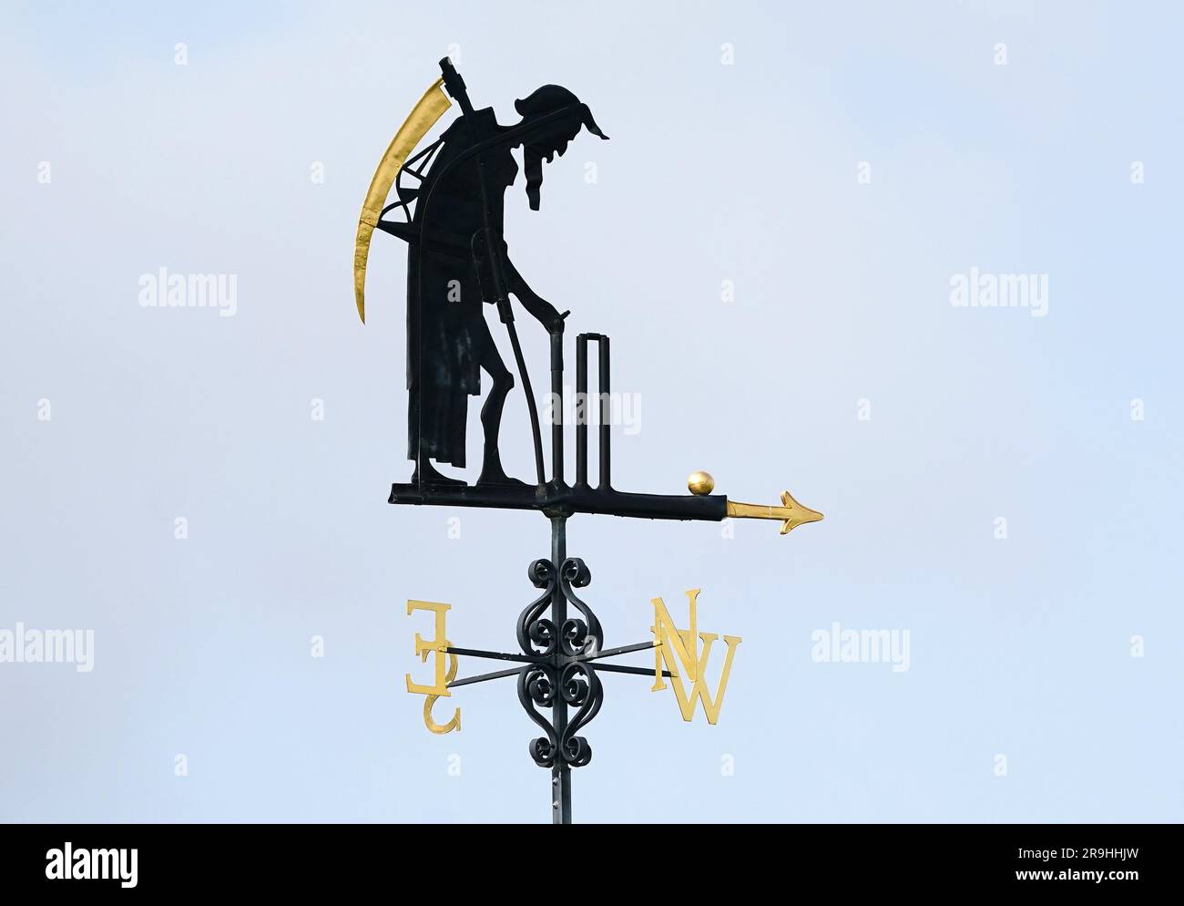 A general view of the Old Father Time weathervane at Lord's Cricket ...