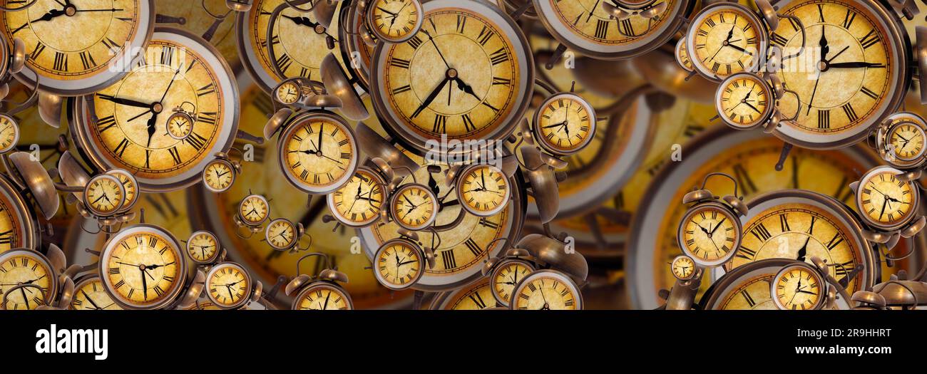 Large set of vintage clock faces. Texture of time, Elegant collection ...