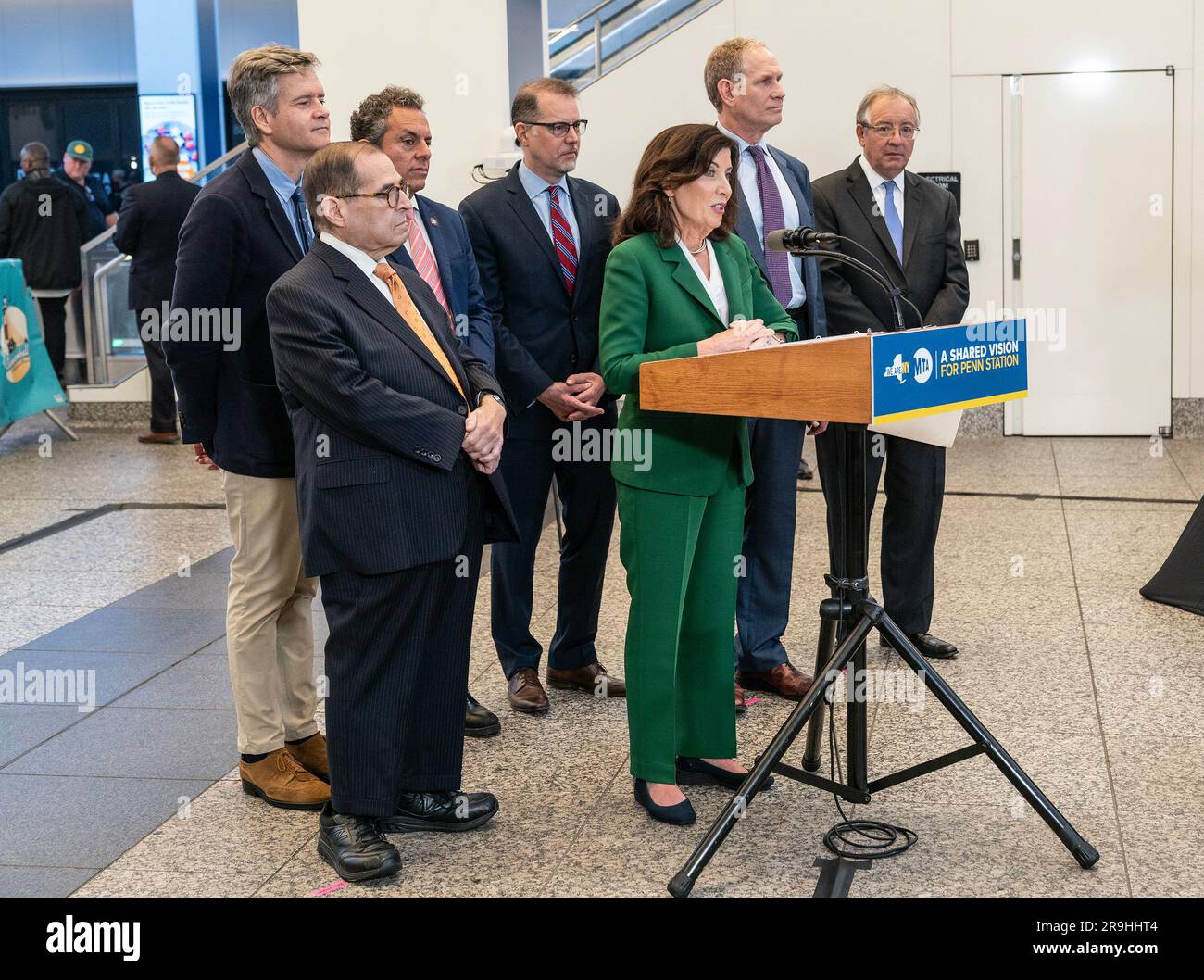 New York, United States. 26th June, 2023. Governor Kathy Hochul makes ...