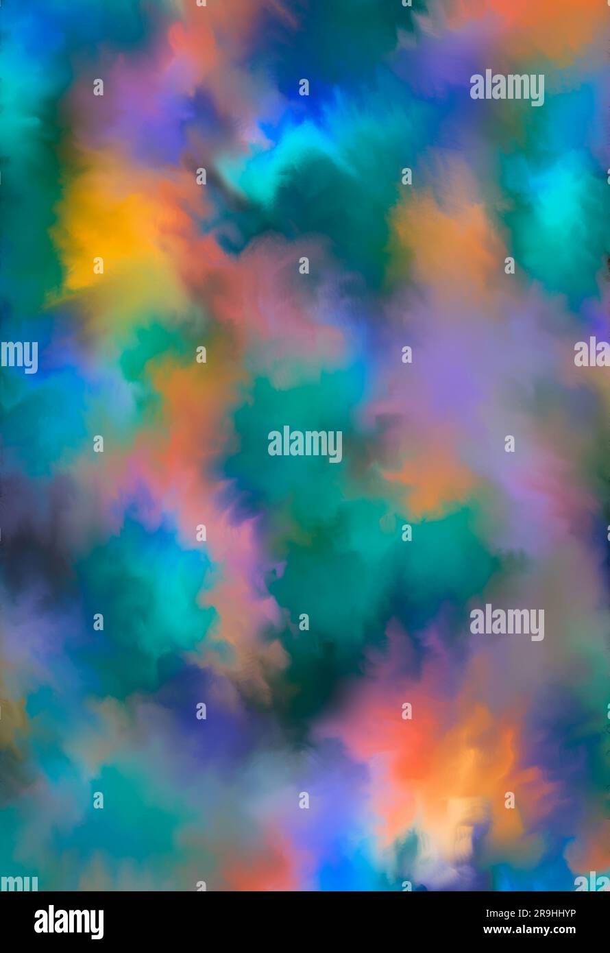 Abstract clouds. Modern futuristic pattern. Multicolor dynamic ...