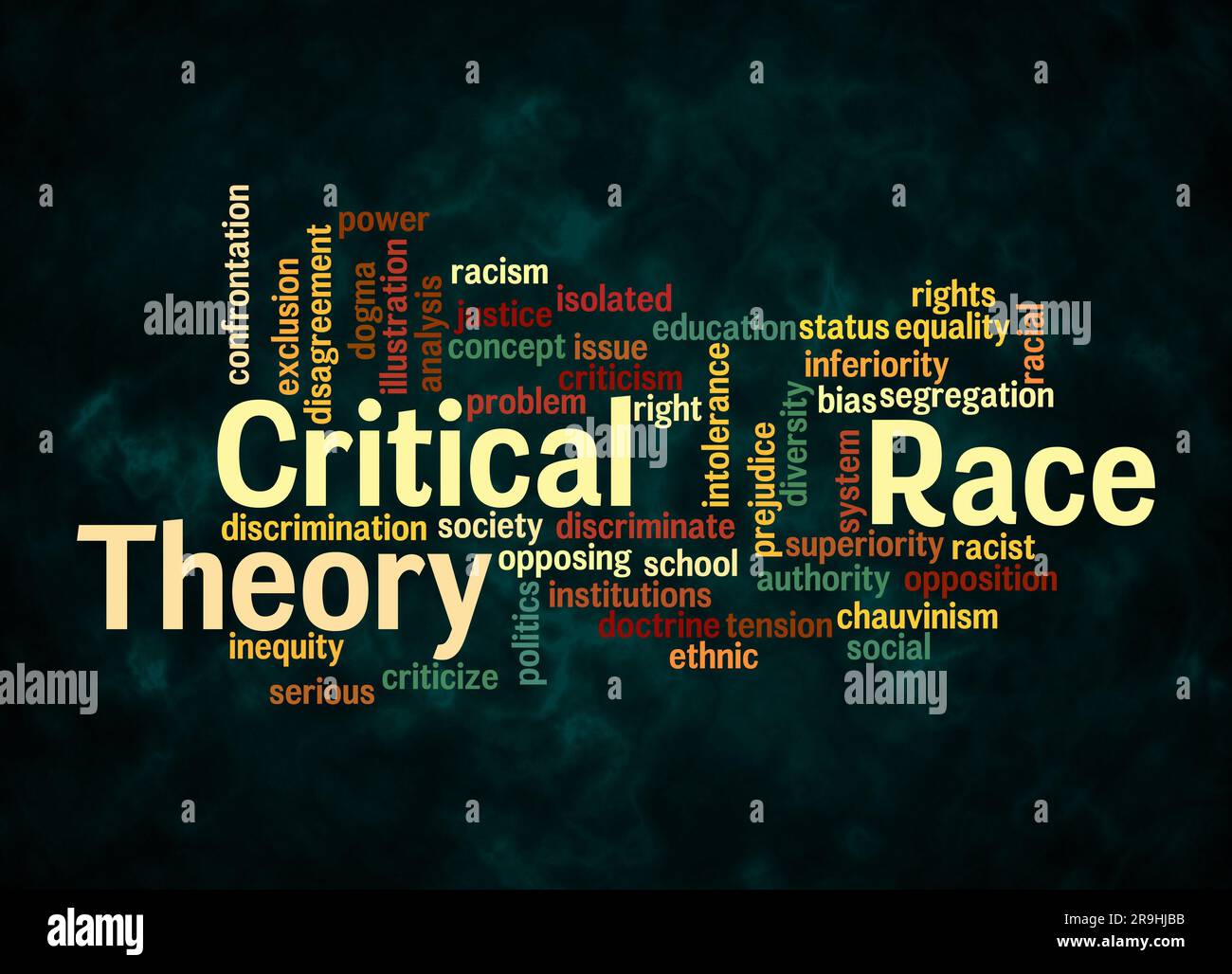 Word Cloud with Critical Race Theory concept create with text only ...