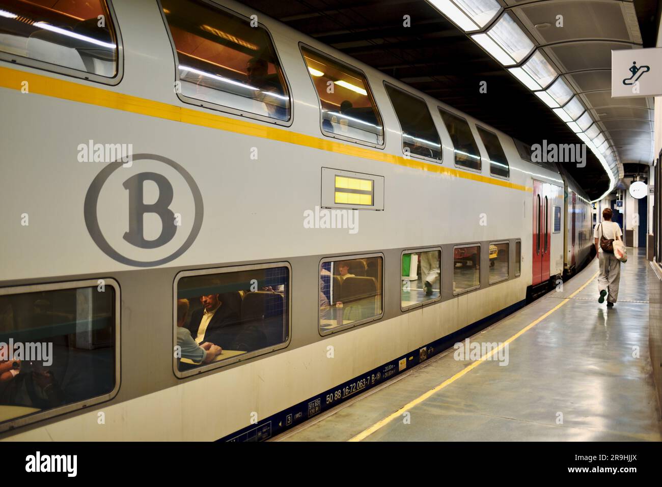 Belgian Rail Train at Luxembourg Station Stock Photo - Alamy