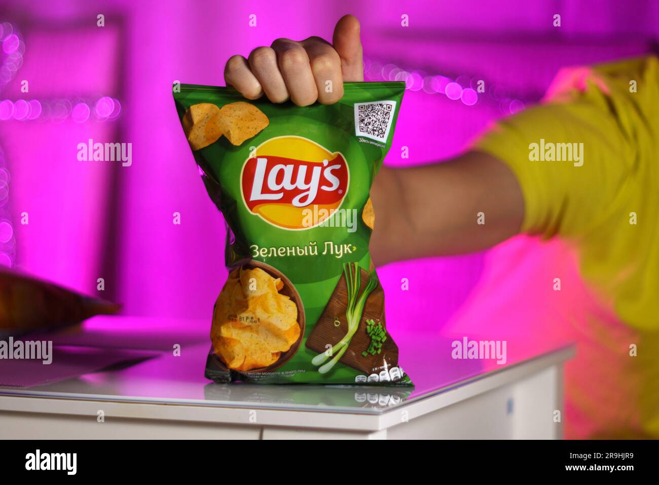 Tyumen, Russia-January 06, 2023: Lays potato chips, popular American ...