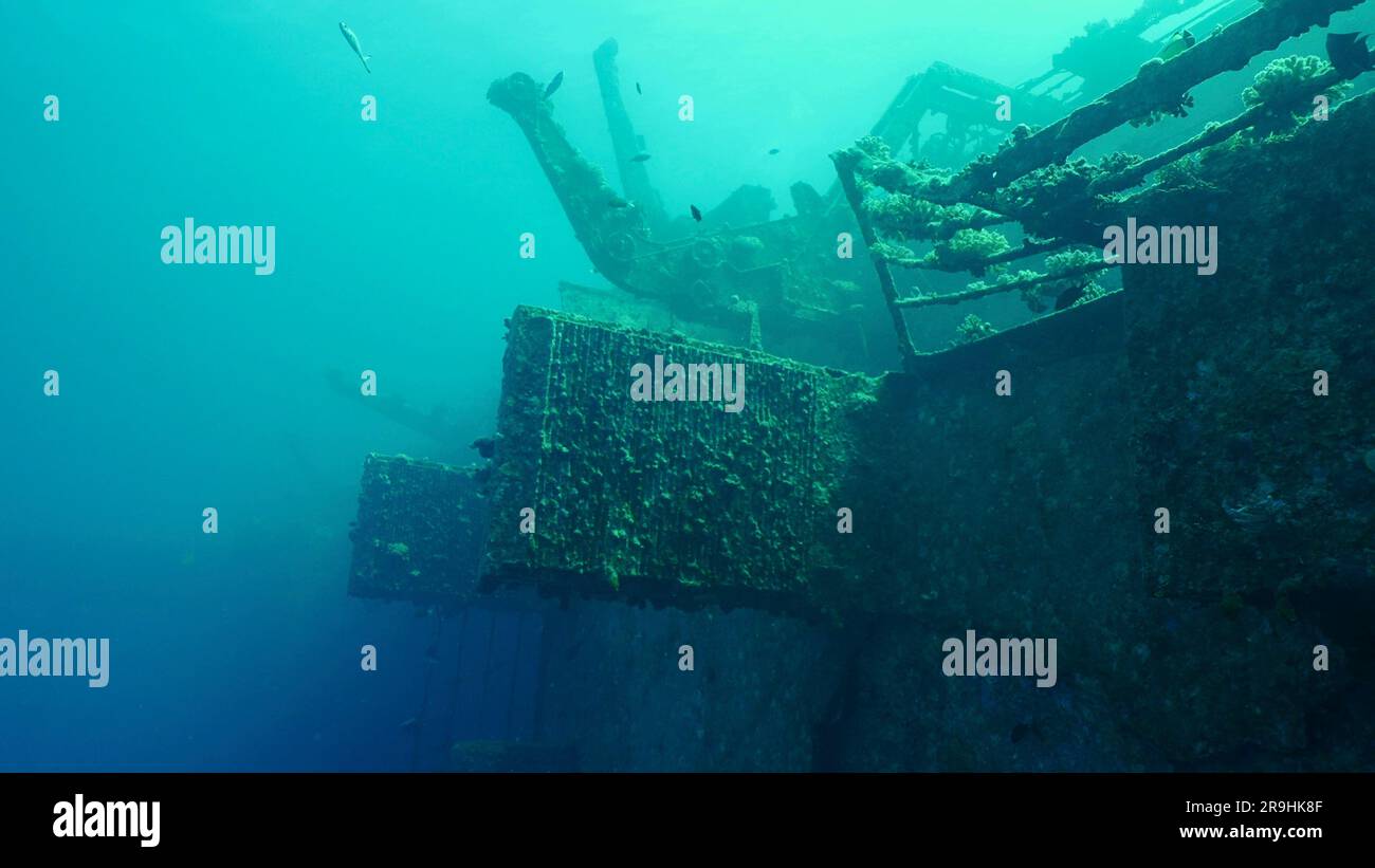 Deck ferry Salem Express shipwreck, Red sea, Safaga, Egypt Stock Photo ...