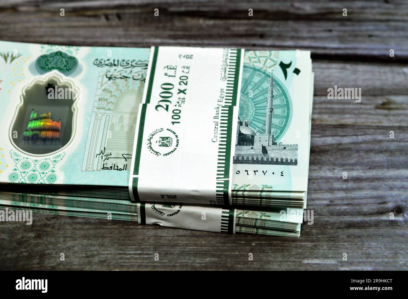 new Egyptian 20 EGP LE twenty polymer pounds cash money banknote bill ...