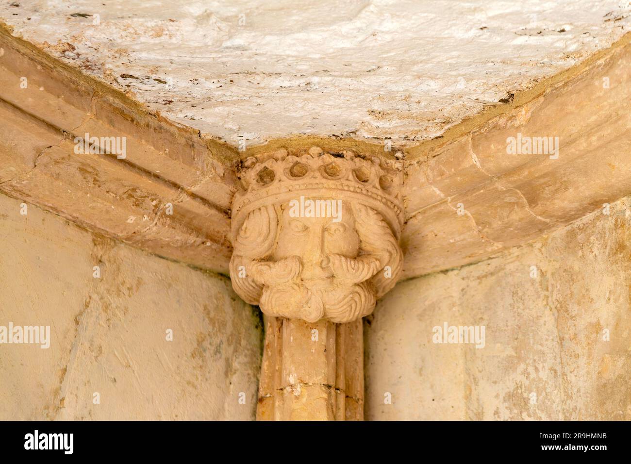 Bosses in the finely carved roof of the Porch reputedly of King Henry ...