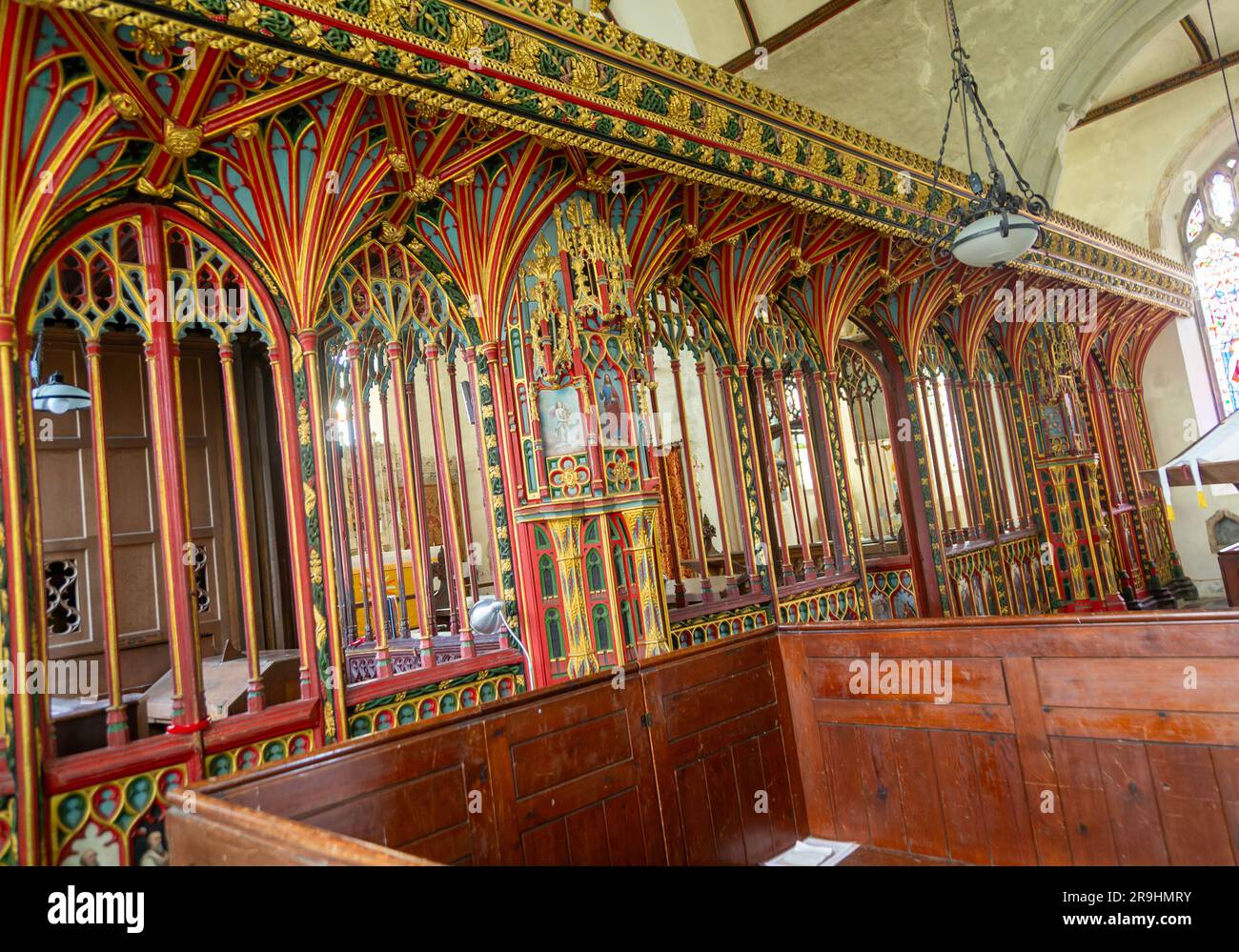 Harberton rood screen hi-res stock photography and images - Alamy