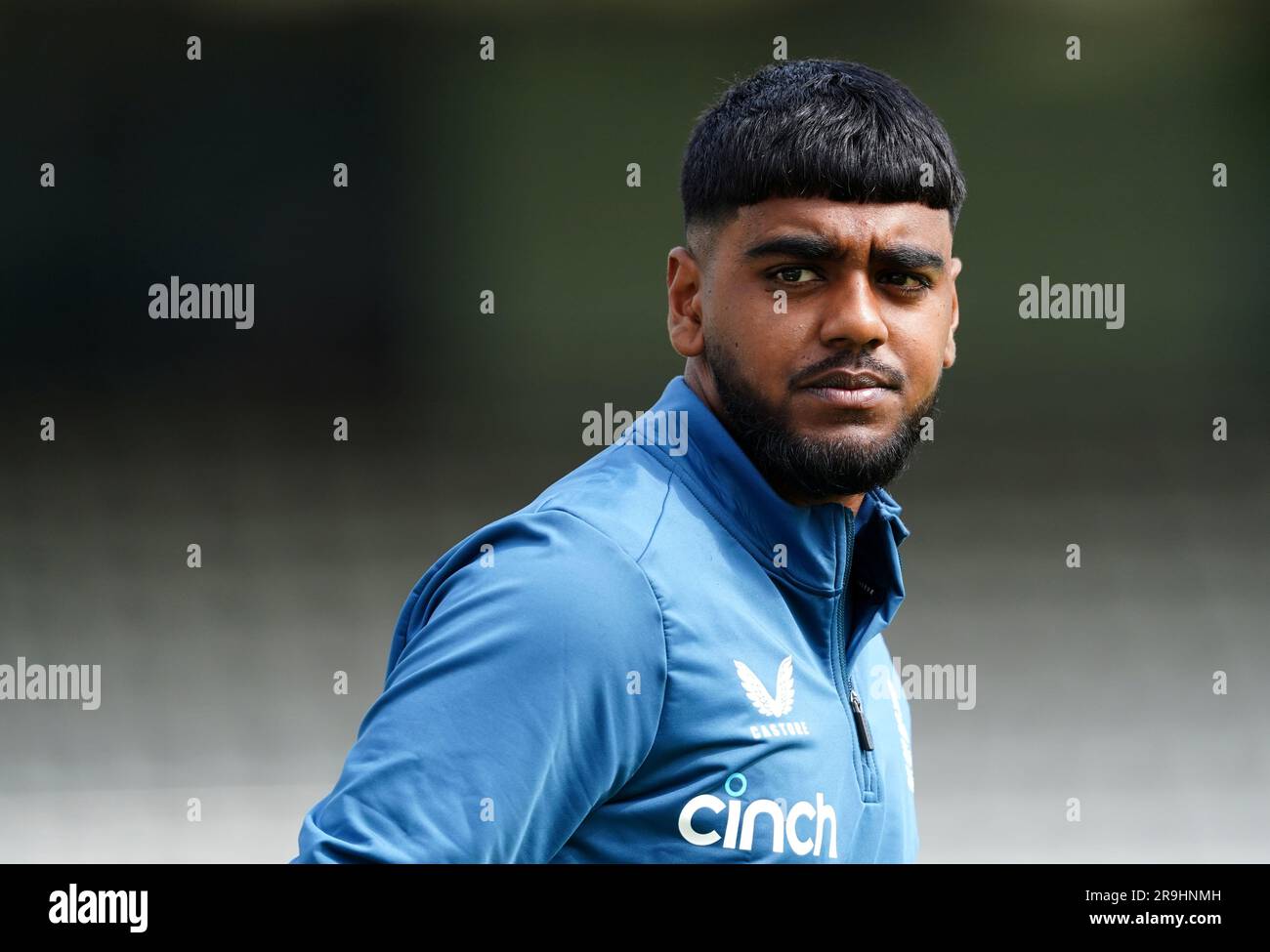 England's Rehan Ahmed during a nets session at Lord's Cricket Ground ...