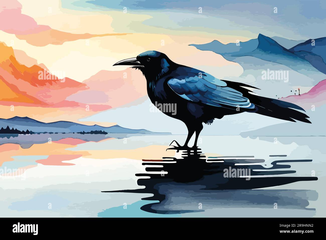 Despair painting Stock Vector Images - Alamy