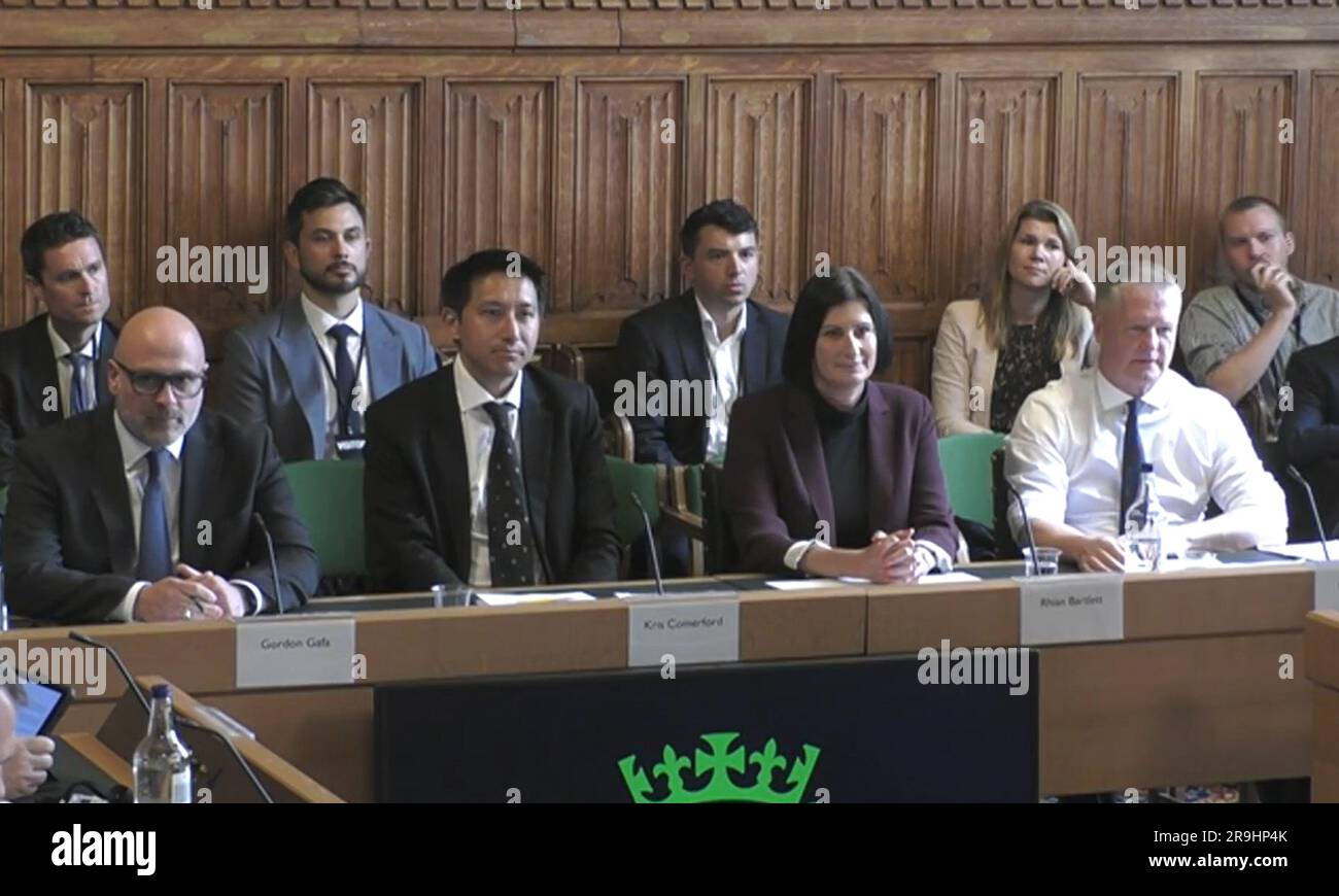 (left to right) Gordon Gafa, Commercial Director at Tesco, Kris ...