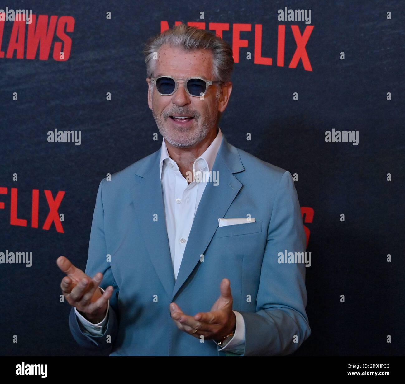 Los Angeles, United States. 26th June, 2023. Cast member Pierce Brosnan ...