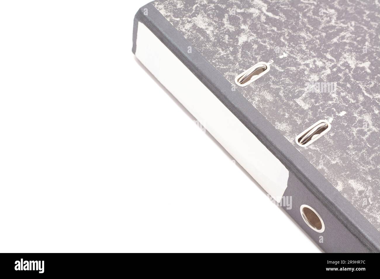 Gray Binder File Folder isolated on white background Stock Photo - Alamy