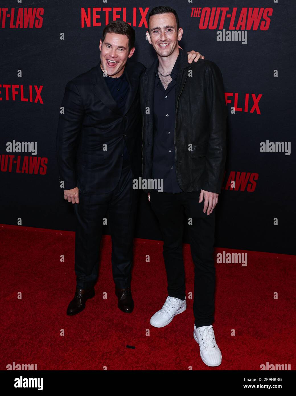 LOS ANGELES, CALIFORNIA, USA - JUNE 26: Adam DeVine and Tyler Spindel ...