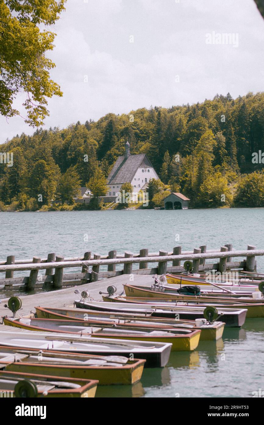 Lake walchensee and town walchensee hi-res stock photography and images ...
