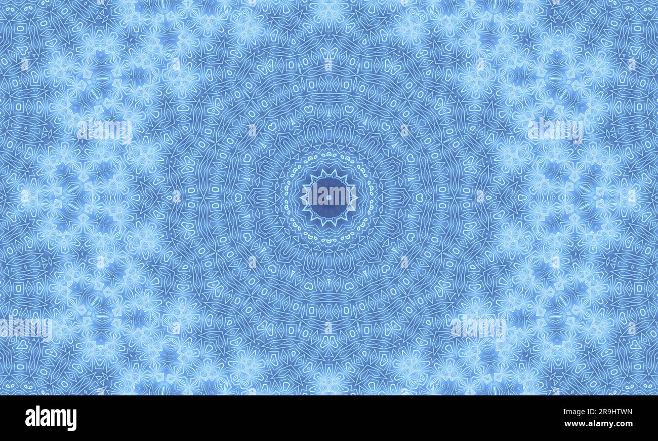 Blue background with abstract radial pattern Stock Photo - Alamy
