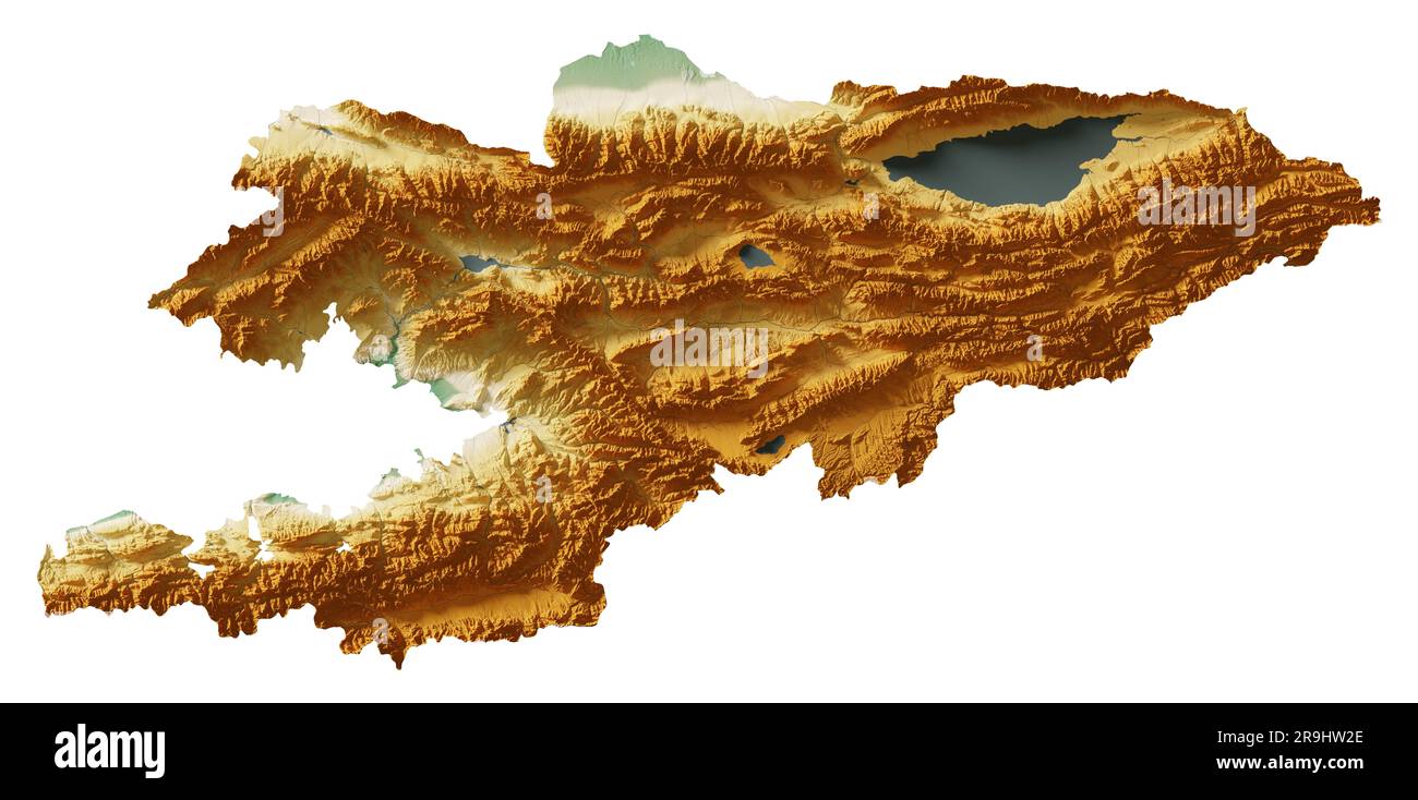 Kyrgyzstan Map Kyrgyzstan Map Hi Res Stock Photography And Images