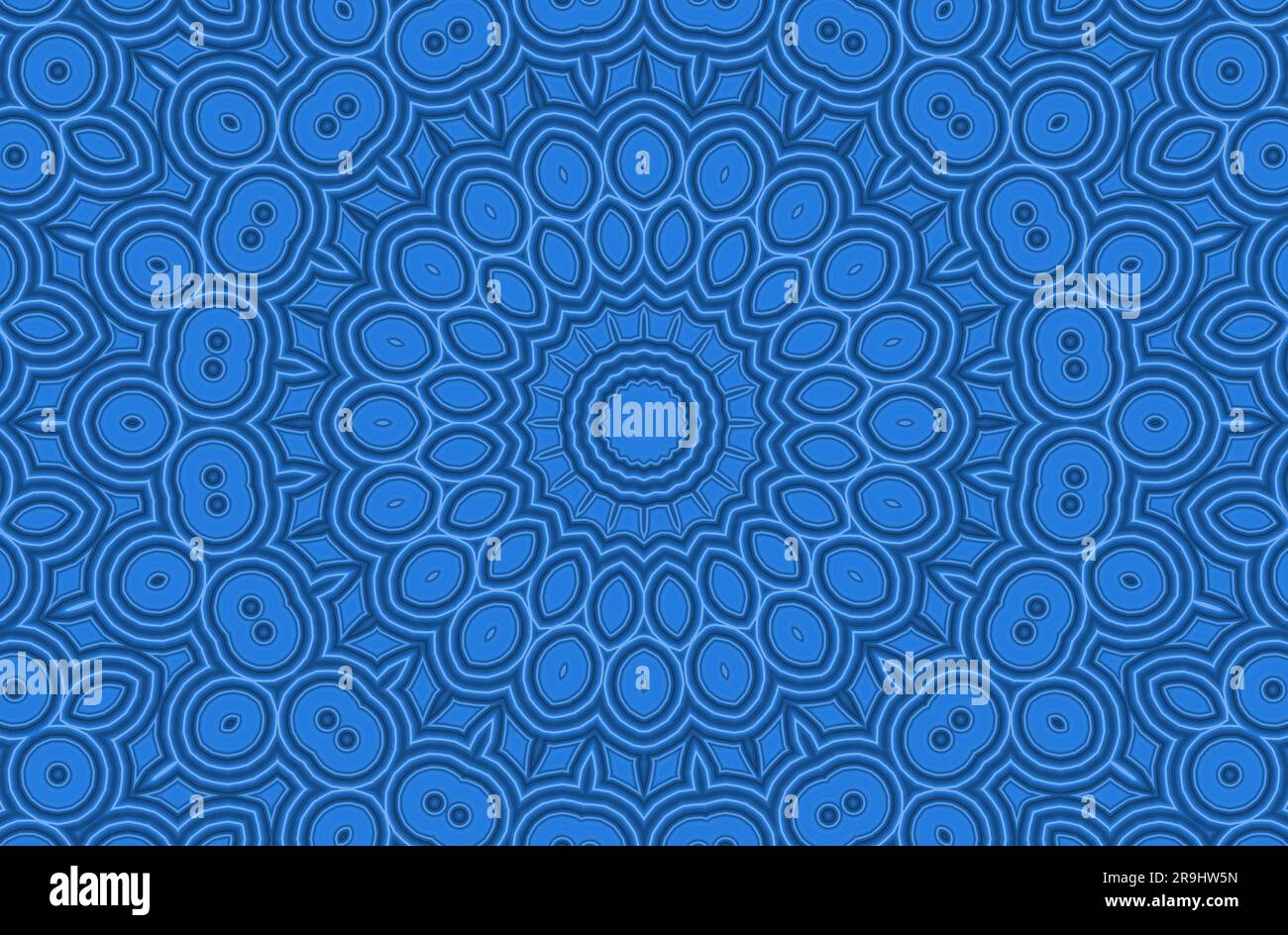 Blue background with abstract radial pattern Stock Photo - Alamy