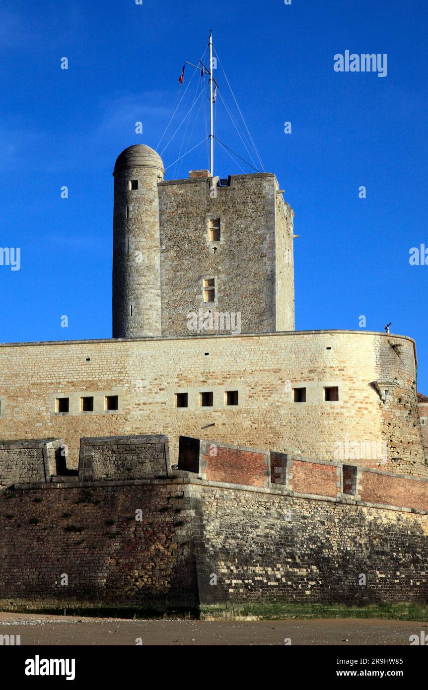 Fort Vauban located above the Grande Plage. Listed as a historical ...